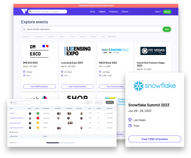 Vendelux | Event Intelligence Platform